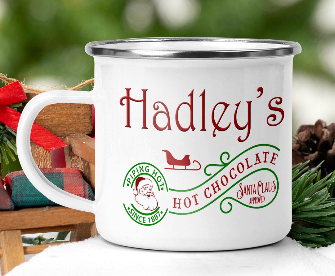 Campfire Hot Chocolate Mug, Personalized Hot Chocolate Mug, Holiday Mug ...