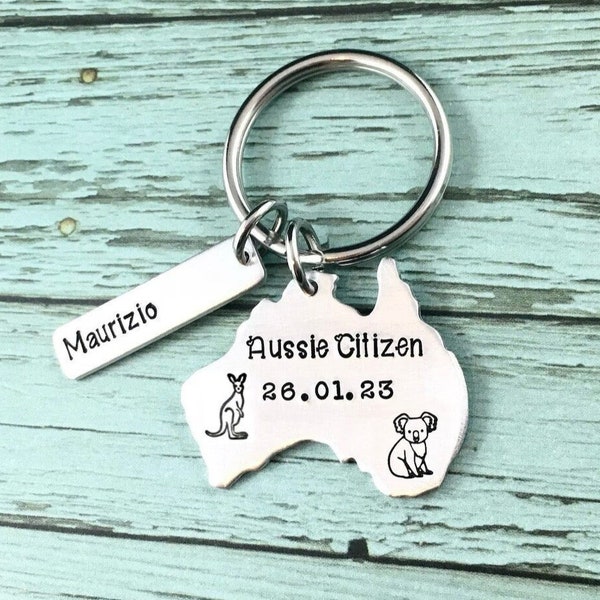 Australian Citizen Keychain - Etsy
