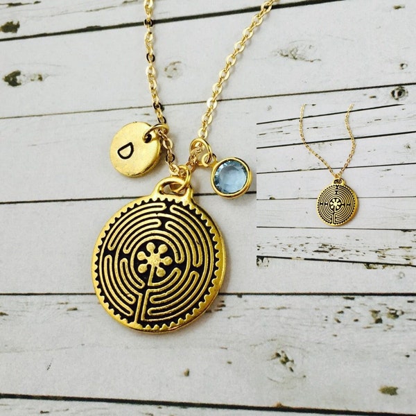 Labyrinth Pendant - Etsy