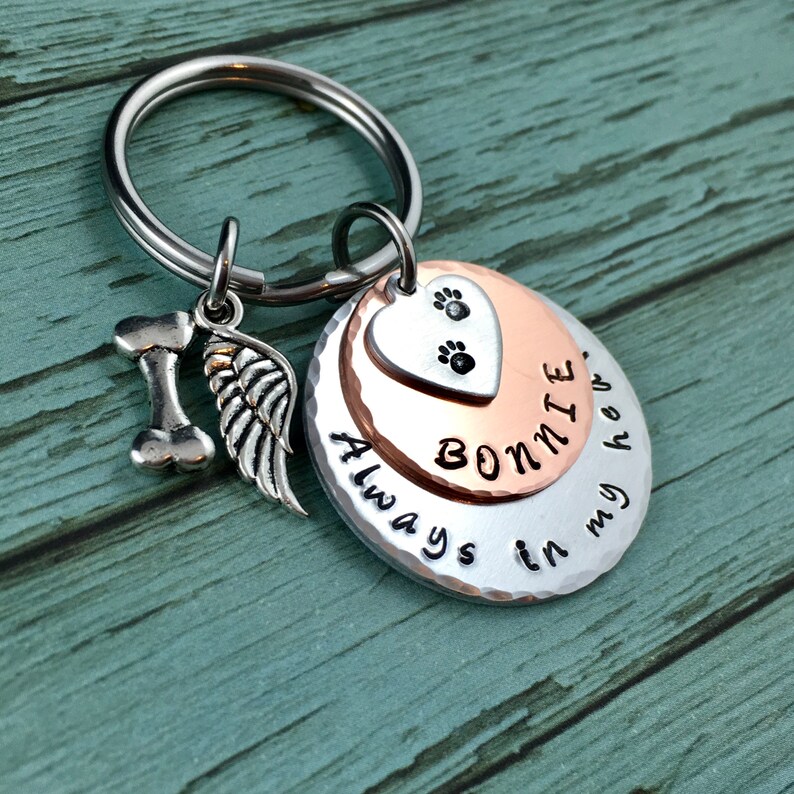 Dog Memorial Keychain Pet Loss Keychain Dog Loss Gift | Etsy