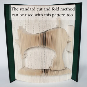 Sewing Machine Book Folding Pattern + Tutorial, Cut and Fold, Free ...