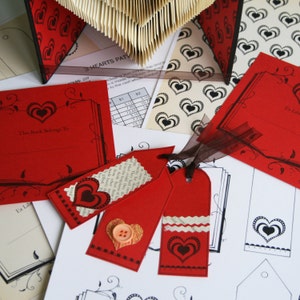 3 Heart Book Folding Pattern IN ENGLISH: Plus Free Printable Downloads ...