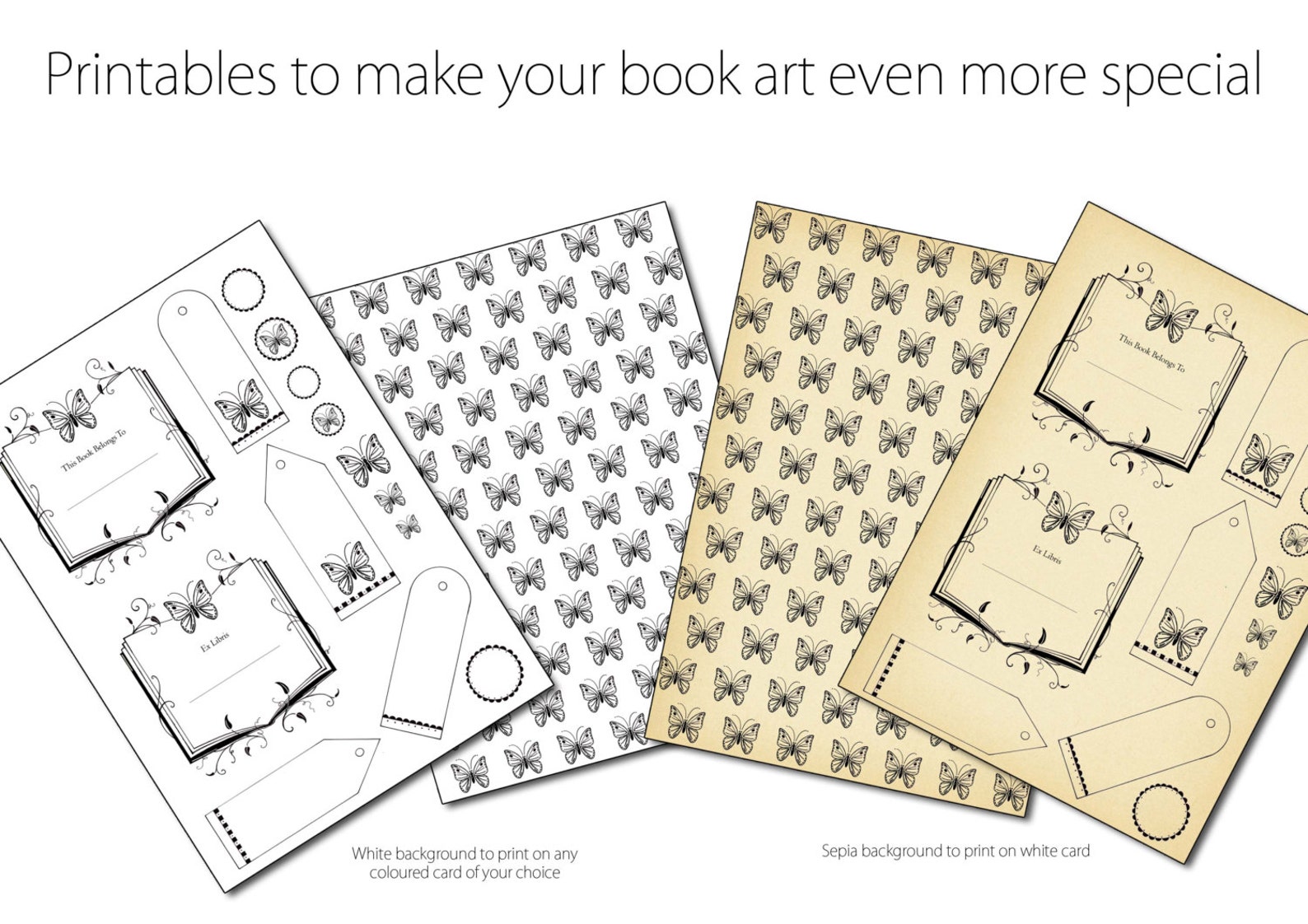 Butterfly Book Folding Pattern: Includes Free Printable Downloads (pdf ...
