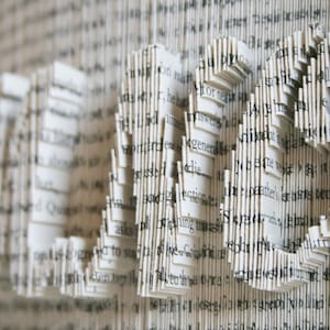 Book Folding Pattern - Alphabet Numbers Punctuation Cut and Fold ...