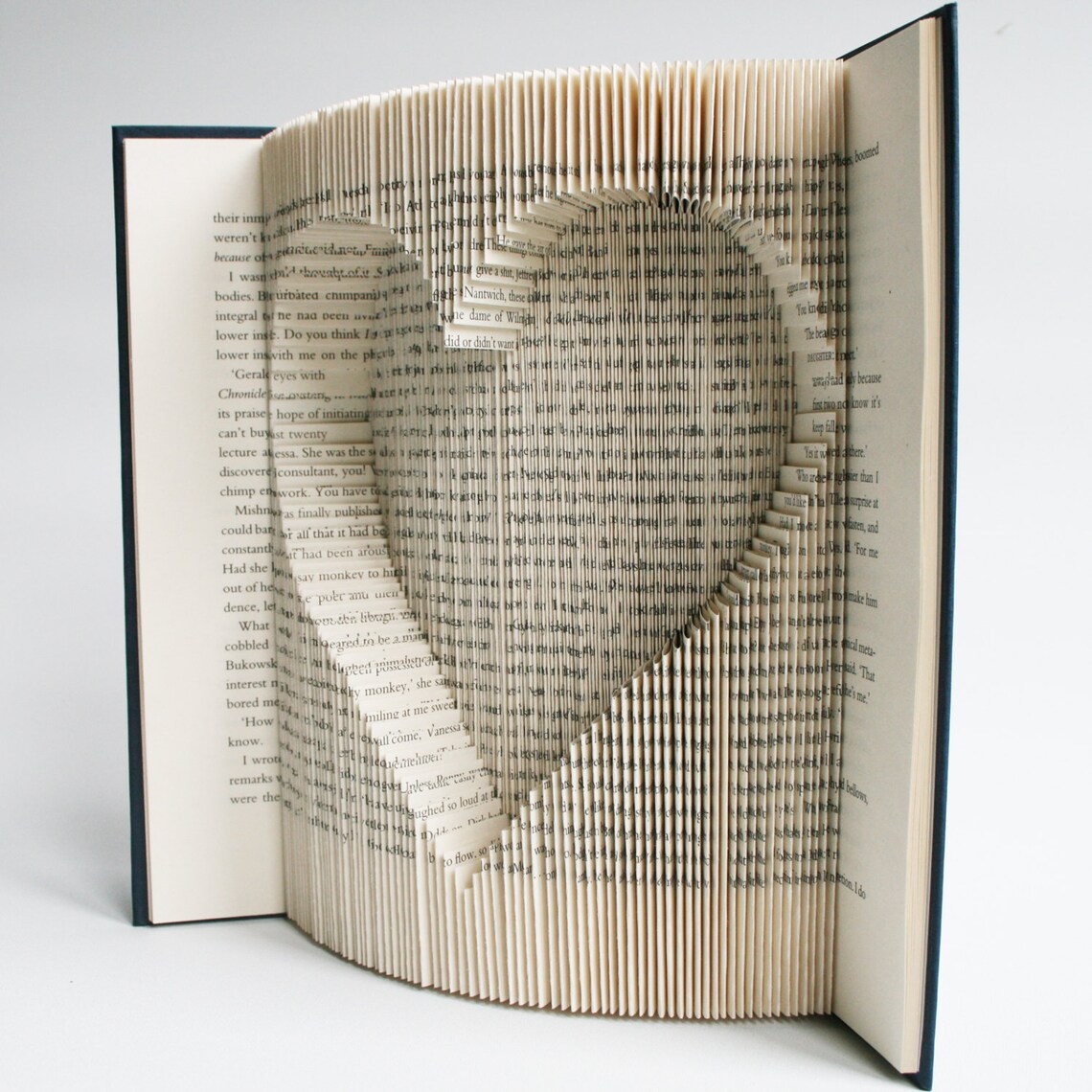 Heart Book Folding Pattern Valentines Gift Mothers Day - Etsy