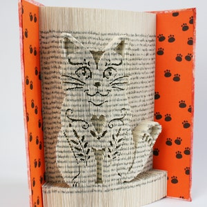 Cat Book Folding Pattern + Tutorial, Cut and Fold, Free Printable ...