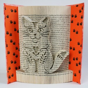 Cat Book Folding Pattern + Tutorial, Cut and Fold, Free Printable ...