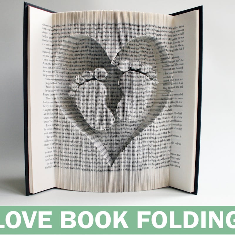 Folded Book Art Pattern - Etsy