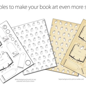 Book Folding Pattern Cat: Includes Free Printable Downloads (pdf) to ...