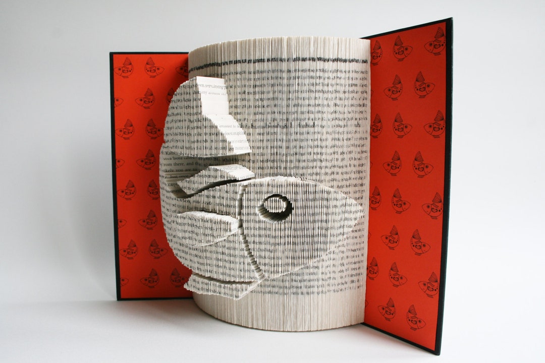 Book Folding Pattern Fish: Book Folding Tutorial, Cut and Fold, Free ...