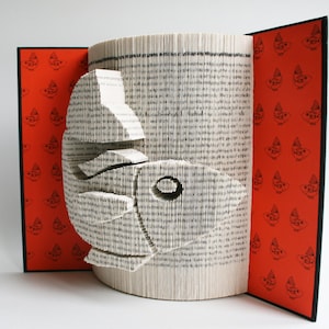 Book Folding Pattern Fish: Book Folding Tutorial, Cut and Fold, Free ...
