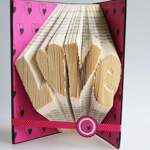 LOVE Book Folding Pattern: Includes Free Printable Downloads (pdf) to ...