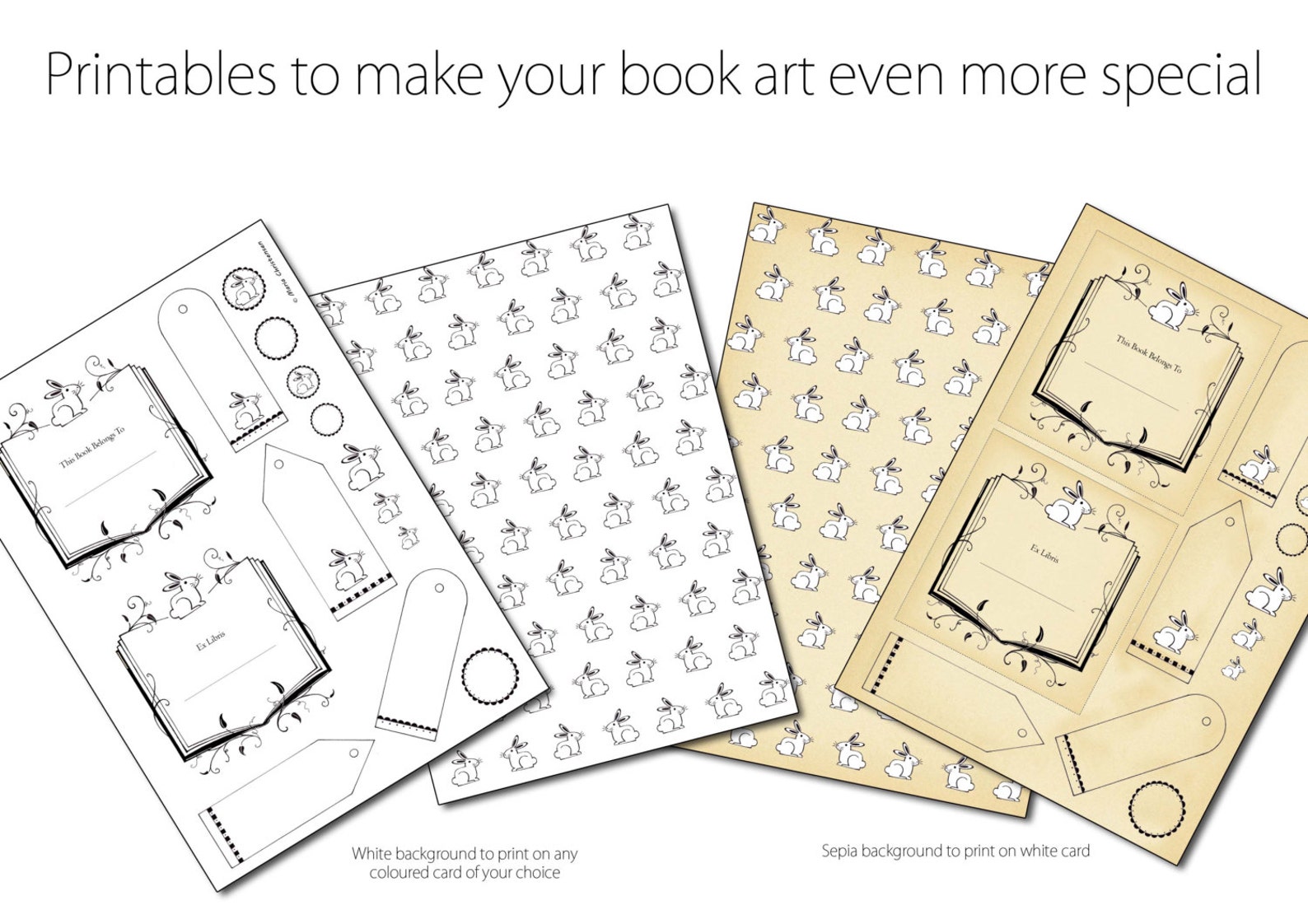 Easter Bunny Book Folding Pattern: Includes Free Printable Downloads ...