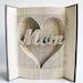 Book Folding Pattern Mothers Day Mom in Heart Cut and Fold: Free ...