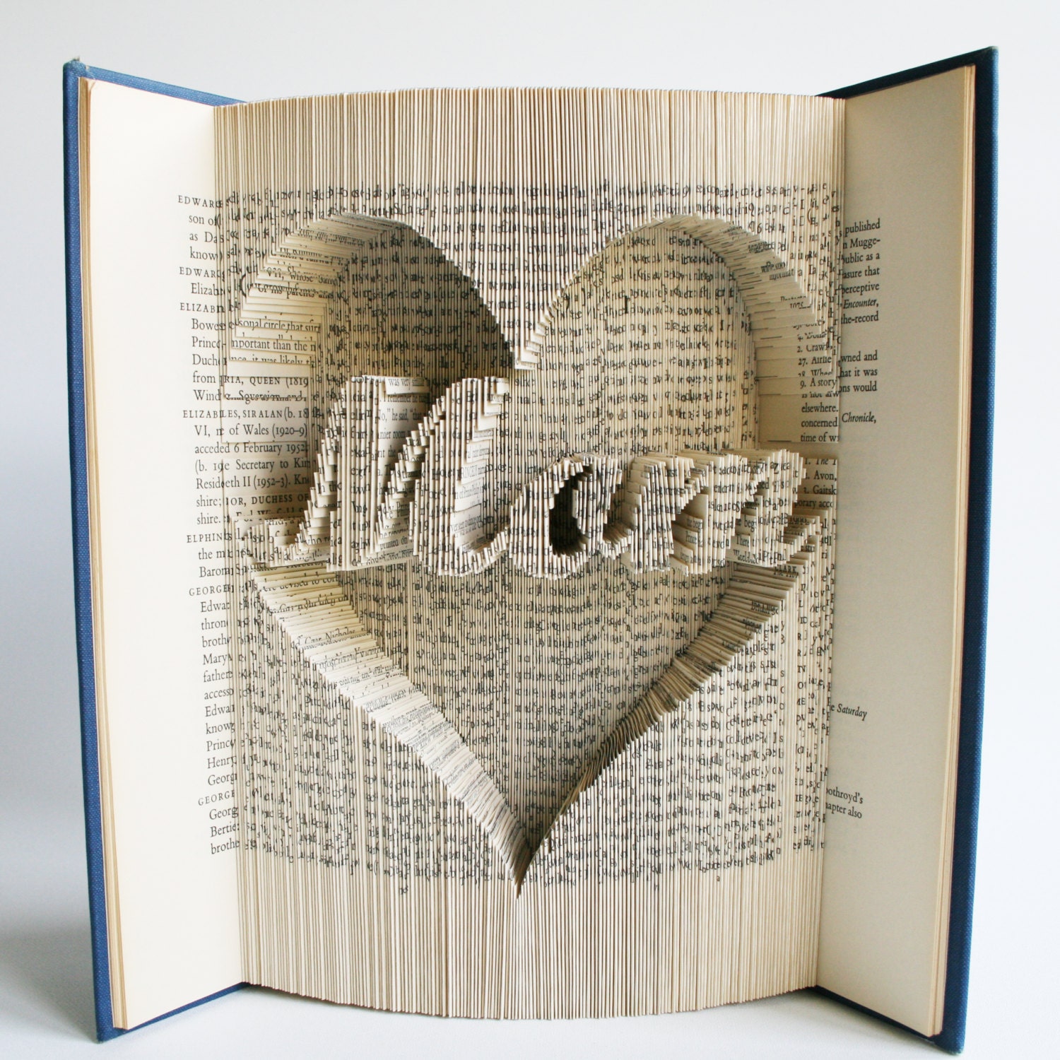 Book Folding Pattern Mothers Day Mom in Heart Cut and Fold: | Etsy