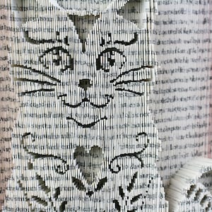 Cat Book Folding Pattern + Tutorial, Cut and Fold, Free Printable ...