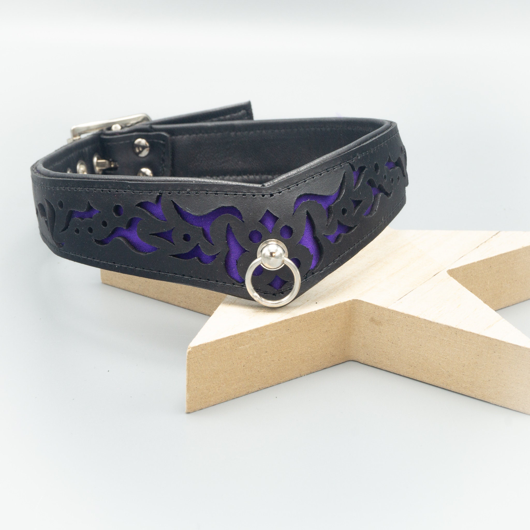 Bdsm Collar Leather Incision No. 1 | Etsy