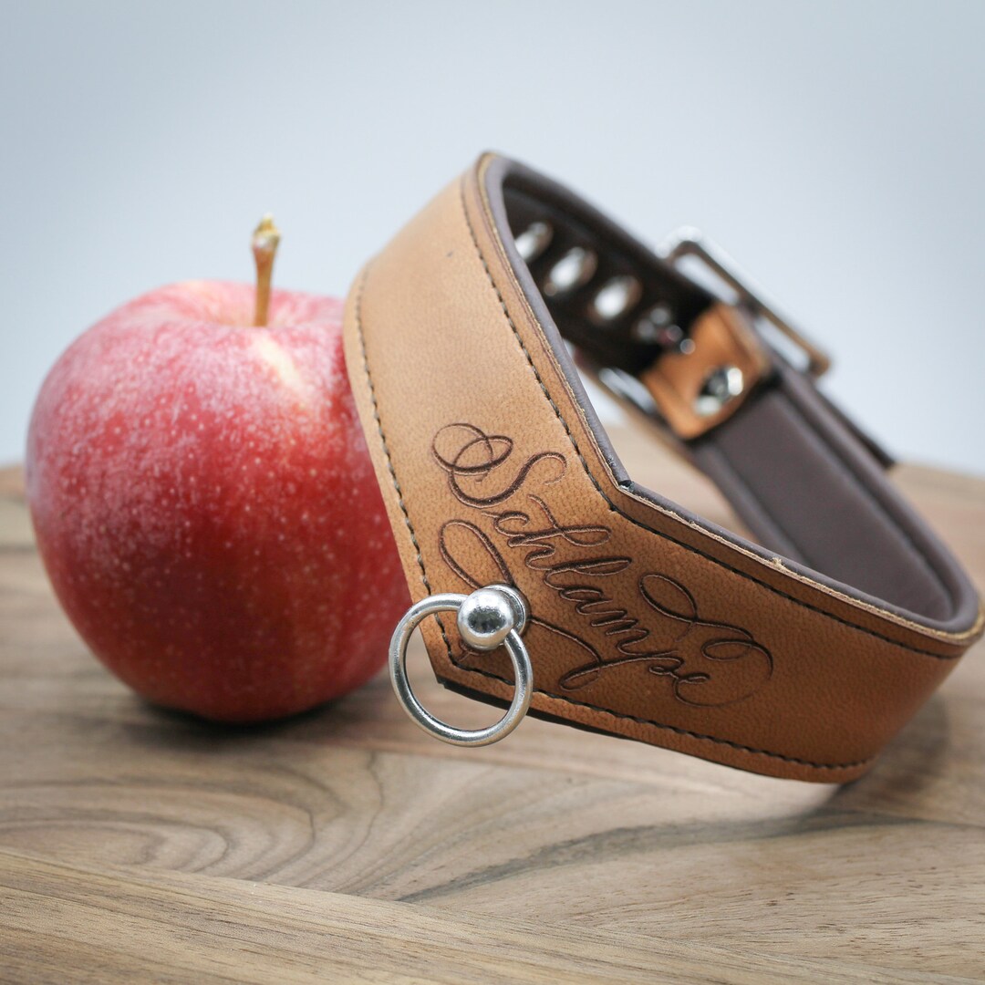 Vegan Collar "calligraphy" Schlampe Narrow - Etsy