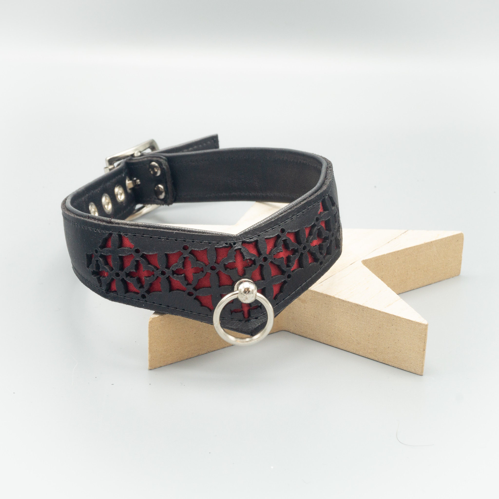 BDSM Leather Slave Collar Incision No. 10 | Etsy