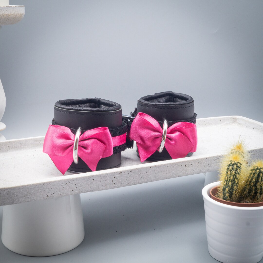 BDSM Cuffs, Handcuffs, Legcuffs, Ddlg, Slave Cuffs delicate Pink - Etsy