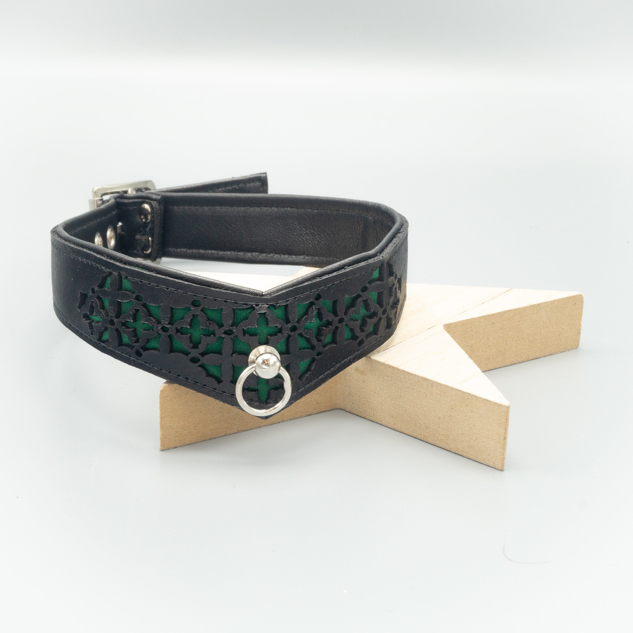 BDSM Leather Slave Collar Incision No. 10 | Etsy