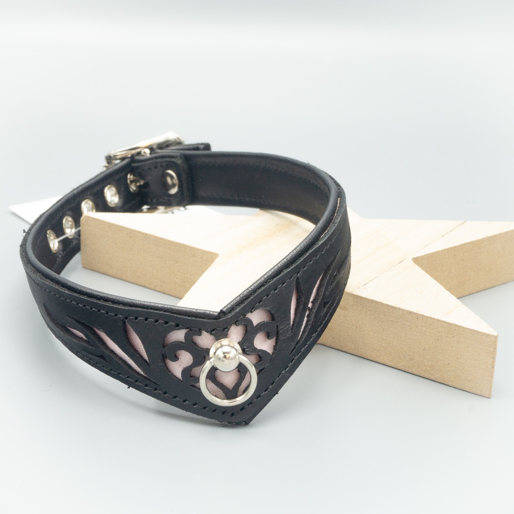 BDSM Collar Leather incision No. 4 - Etsy