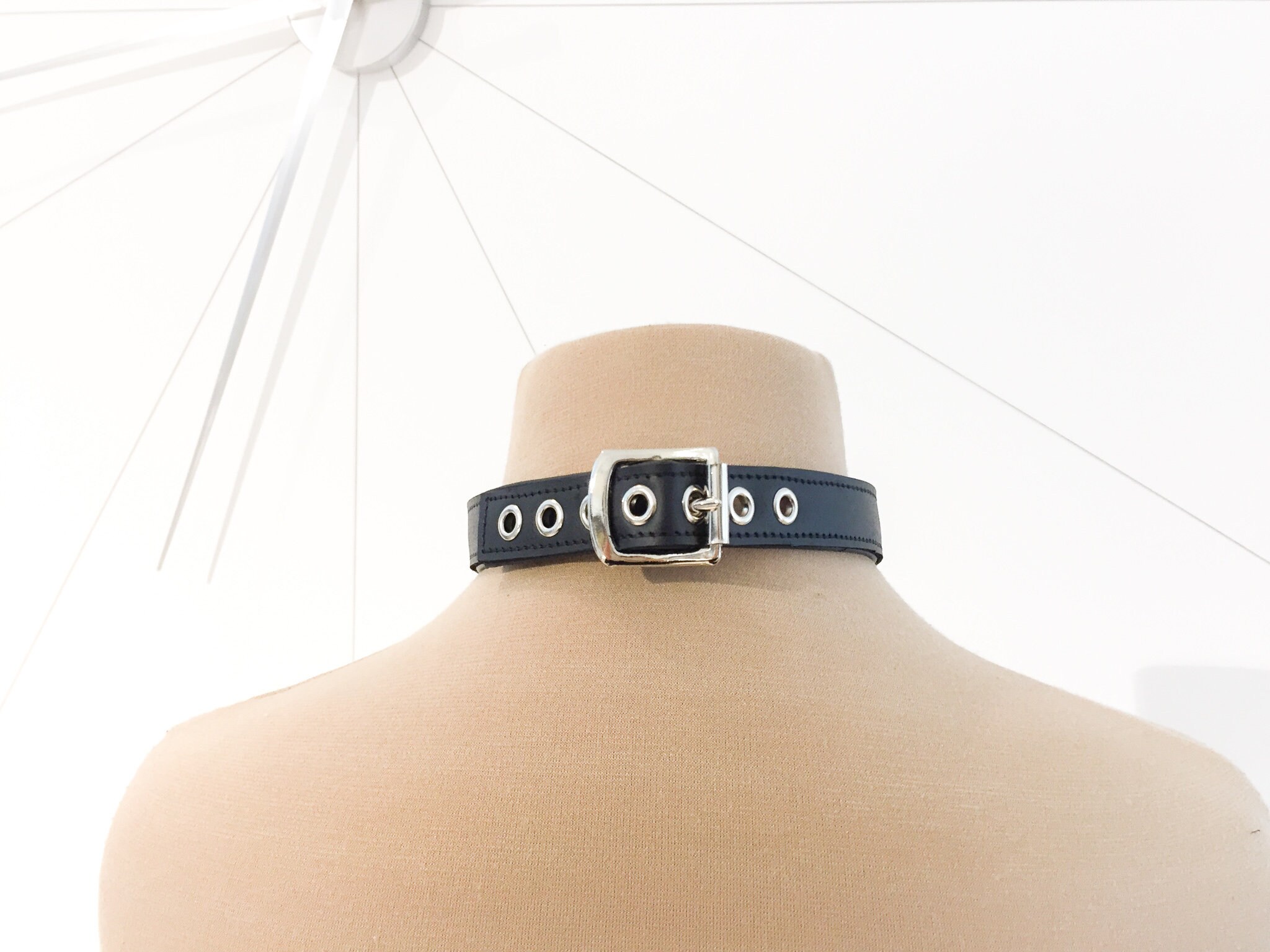 BDSM Collar Leather incision No. 4 - Etsy