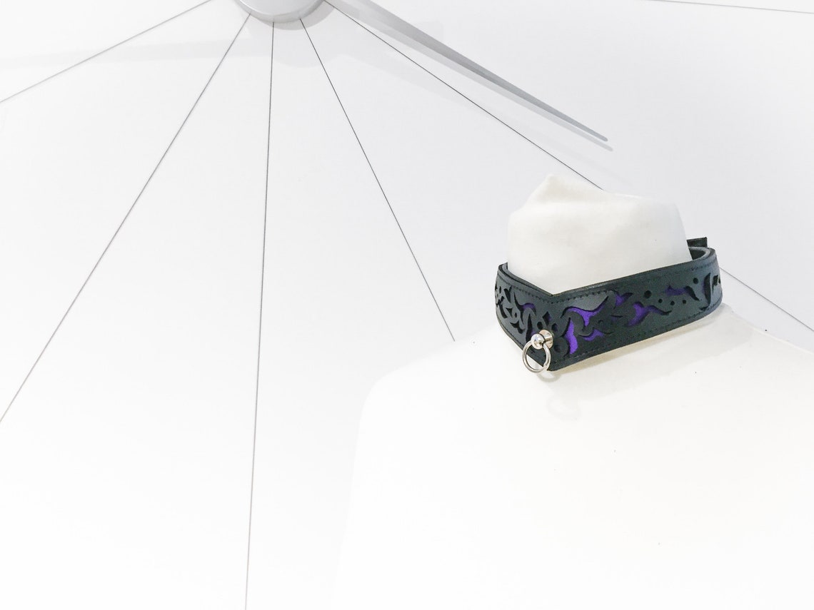 Bdsm Collar Leather Incision No. 1 | Etsy