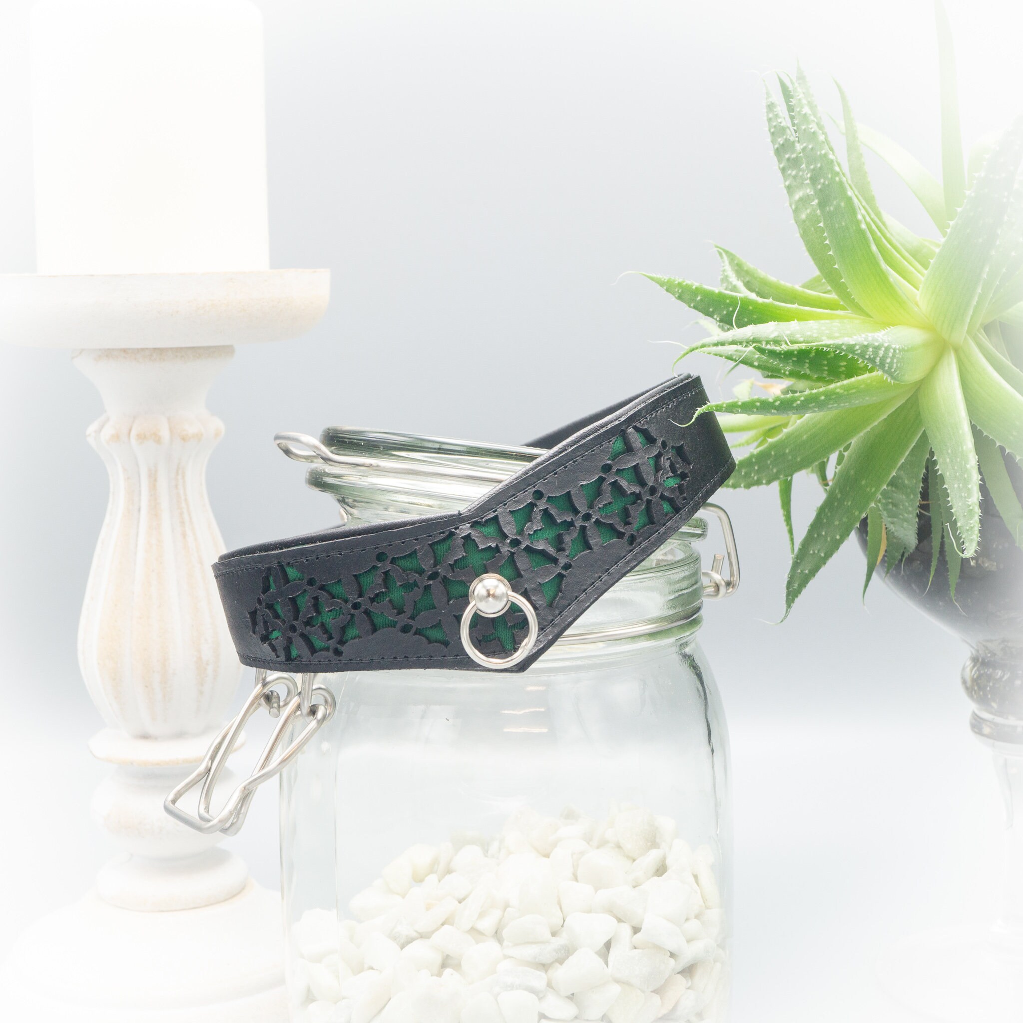 BDSM Leather Slave Collar Incision No. 10 | Etsy