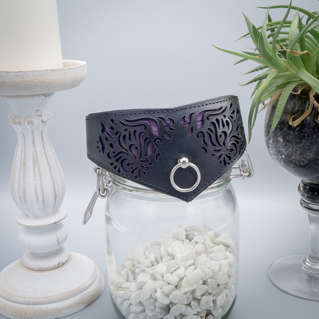 BDSM Collar Leather Incision No. 13 - Etsy