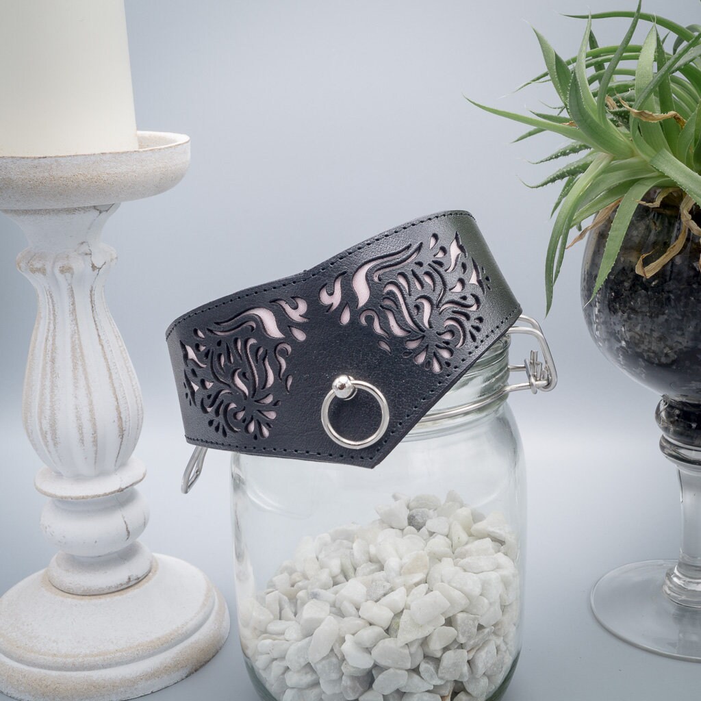 BDSM Collar Leather Incision No. 13 - Etsy