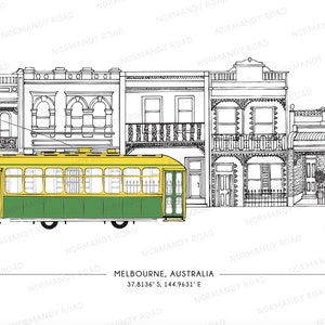 Houses of Melbourne | A4 | Melbourne Art Print, Minimalist Print ...