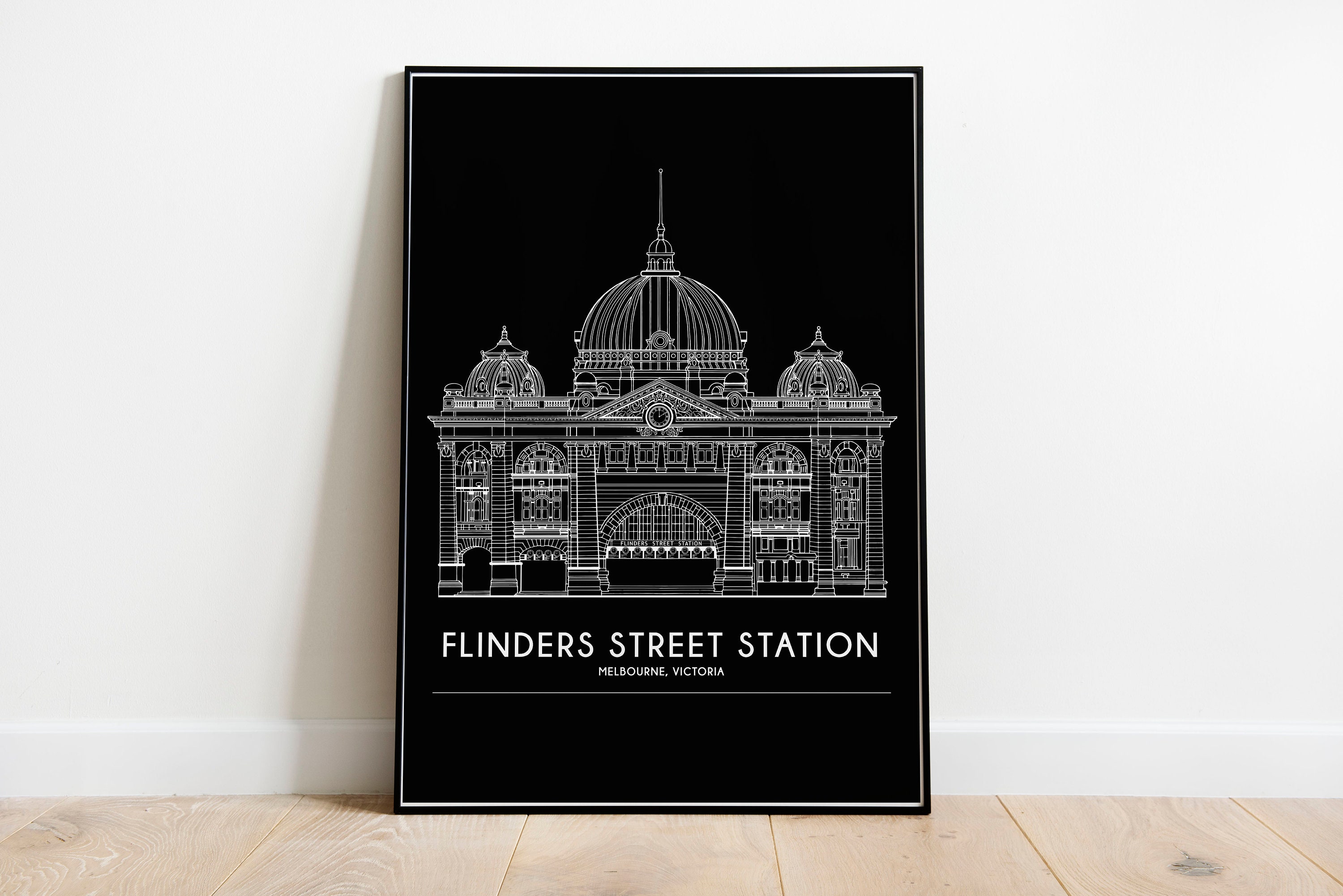 Flinders Street Station | A4 | Melbourne Print, Flinders Street, Art ...