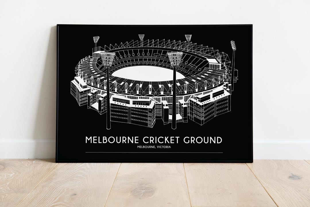 MCG Melbourne Cricket Ground | A4 | AFL, Melbourne Stadium Wall Art ...