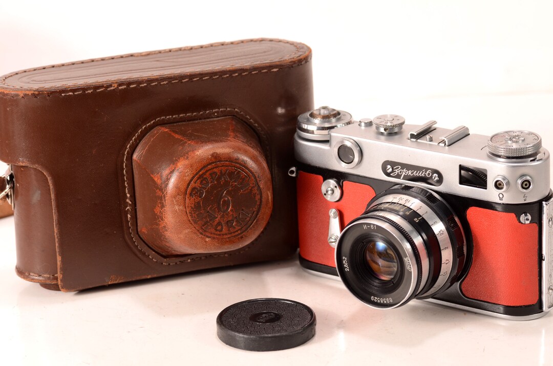 Zorki 6 Serviced CLA Refurbished USSR Leica Camera Red Body L39 Industar 61 2.8/53mm Lens, Fully ...