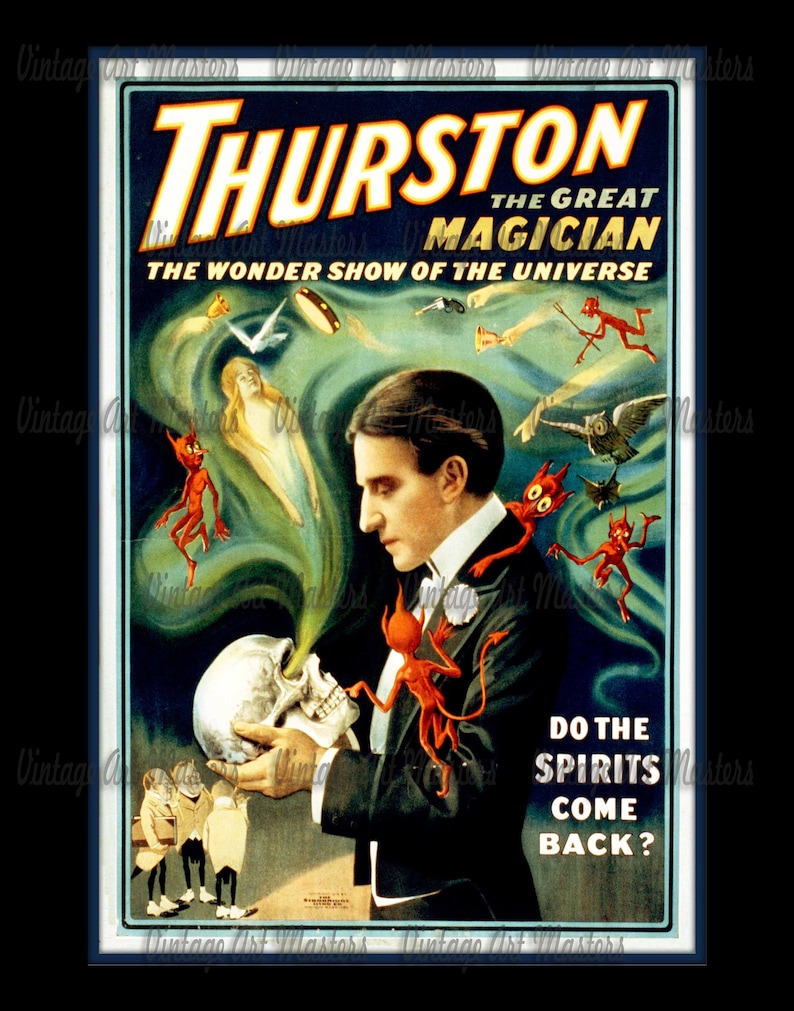 Vintage Magic Posters - Retro Magician Prints - Ready to Hang ...