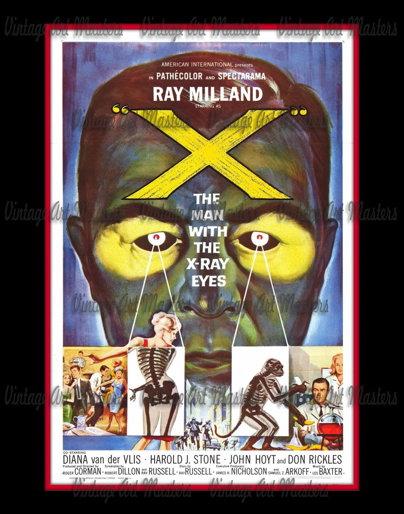 Vintage Science Fiction Horror Movie Posters Retro Sci Fi - Etsy