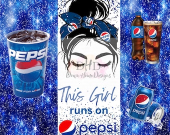 This Girl Runs on Diet Coke Sublimation Tumbler Wrap, Png File DIGITAL ...