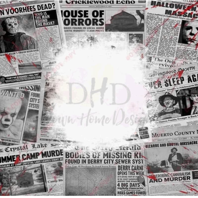 Horror Movie Collage - Etsy
