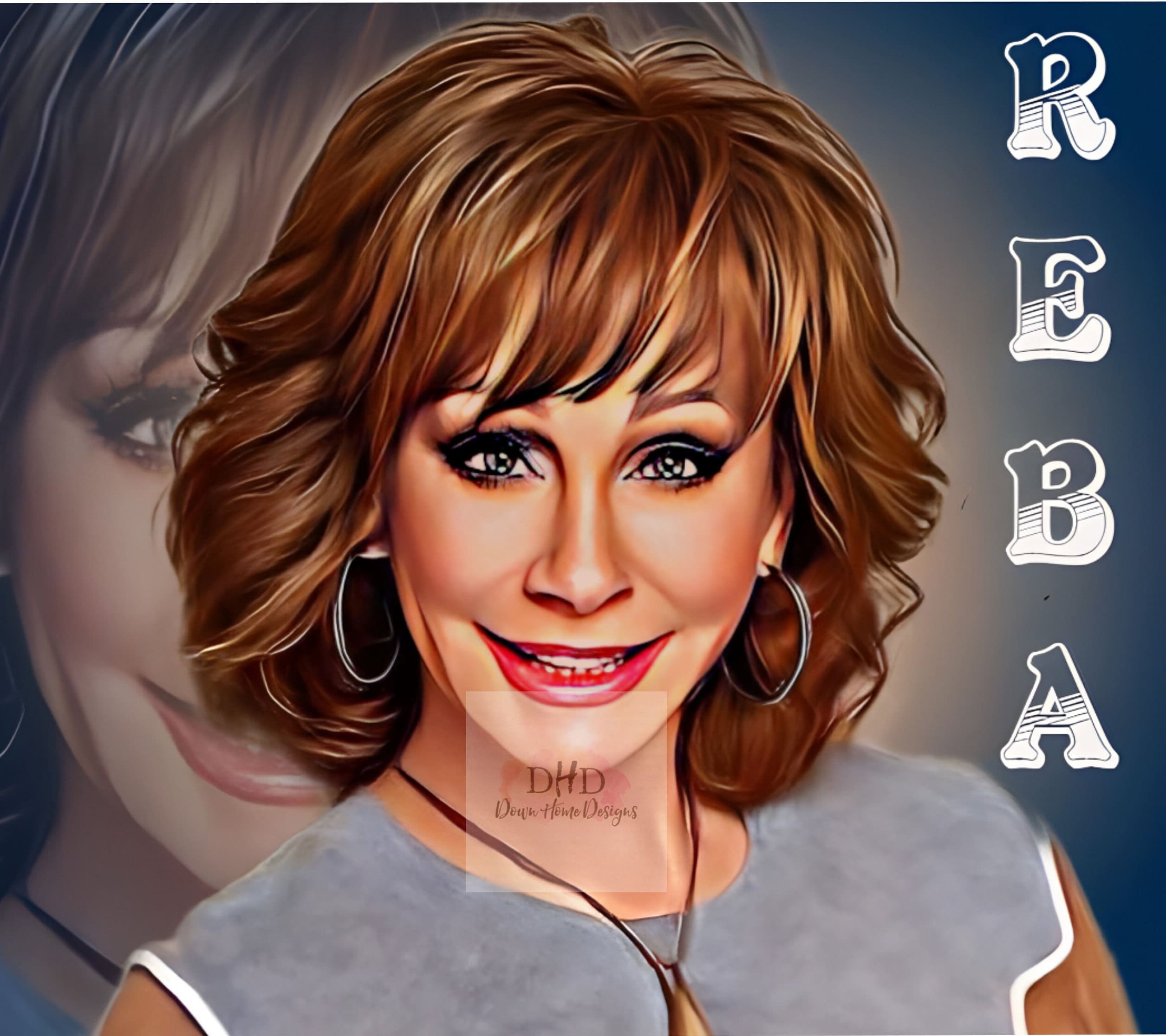 R E B a Mcentire Country Music Artist Png File DIGITAL DOWNLOAD ONLY - Etsy