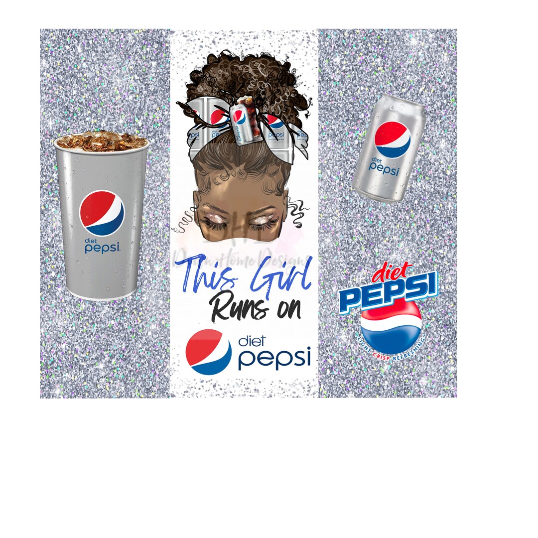 Brown Skin Tone This Girl Runs on Diet Pepsi With Silver Glitter ...