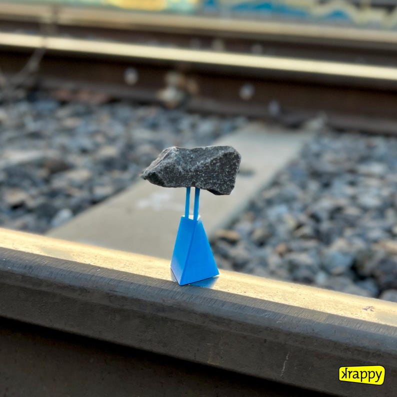 3D Printed Rock Holder Gift Box With Rock | Minimalist Desk Decor ...