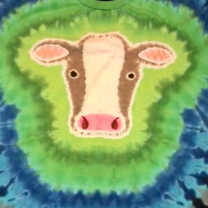 Cow Custom Tie Dyed Shirt (adult Sizes) - Etsy
