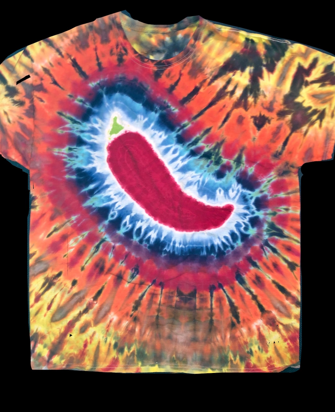 Chili Pepper Custom Tie Dye (adult Sizes) - Etsy
