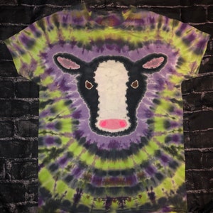 Cow Custom Tie Dyed Shirt (adult Sizes) - Etsy