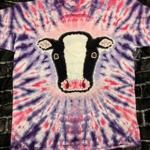 Cow Custom Tie Dyed Shirt (adult Sizes) - Etsy