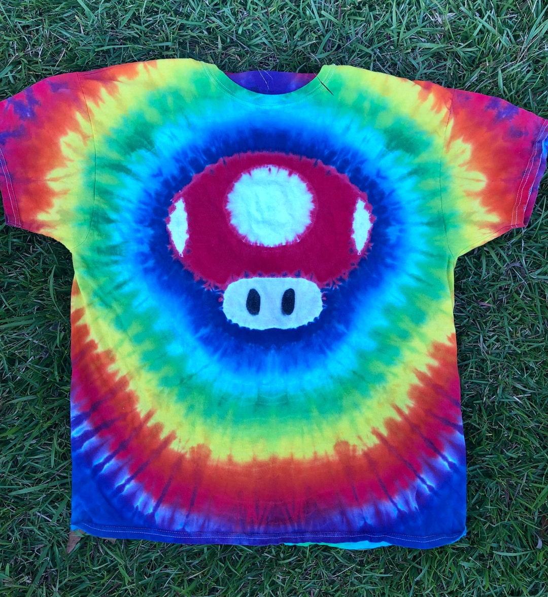 Custom Mushroom Tie Dye Adult Sizes Etsy