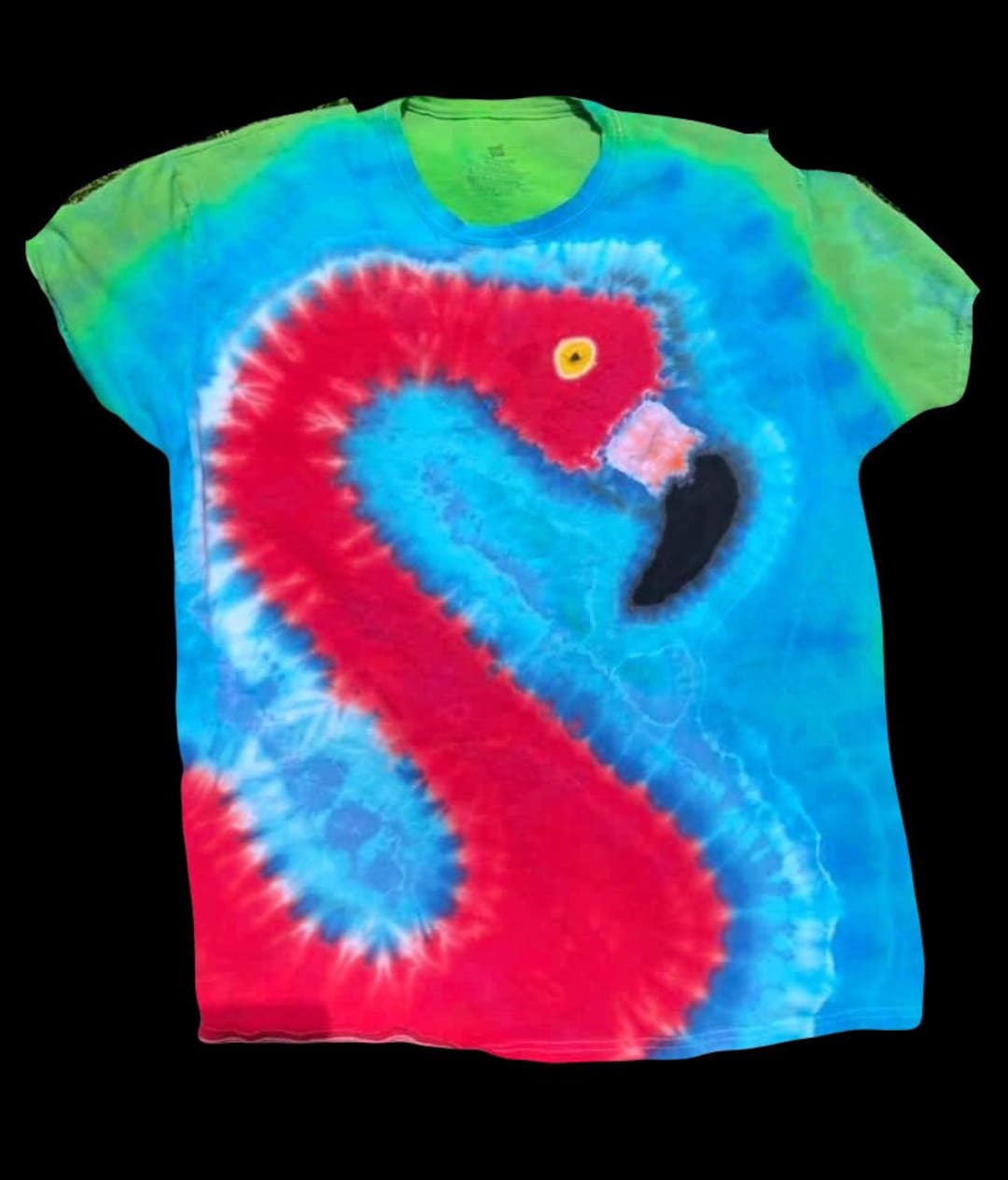 Custom Pink Flamingo Tie Dye Kids Sizes - Etsy