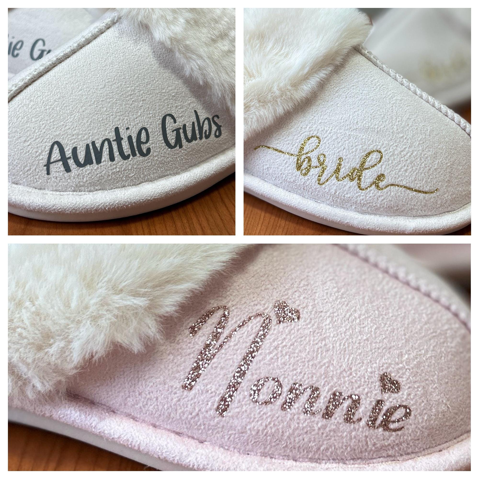 Personalized Gift for Dad, Mom,personalized Slipper ,women Fluffy ...