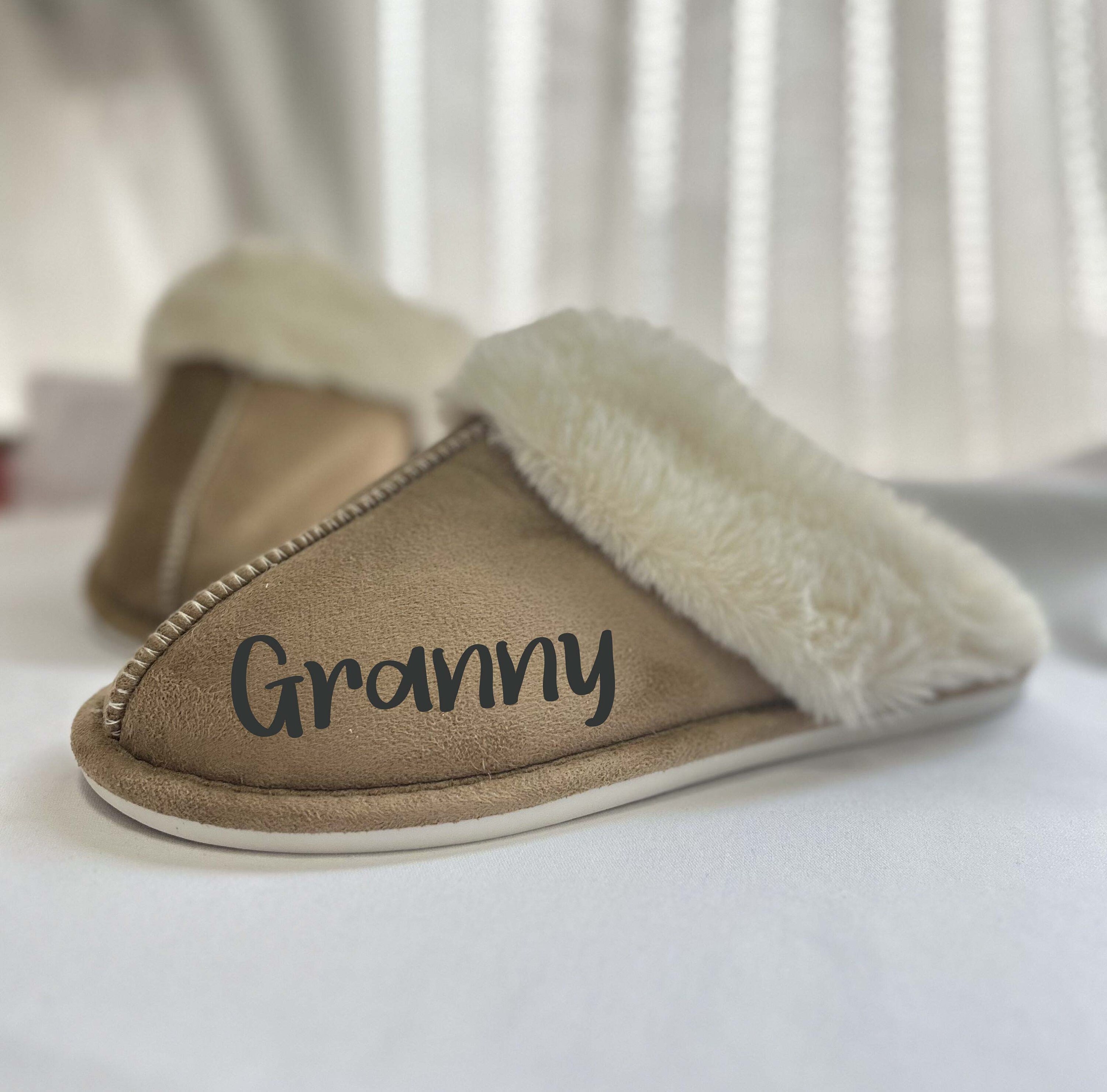 Custom Slipper,personalized Fluffy Slipper for Women, Slippers for Men ...